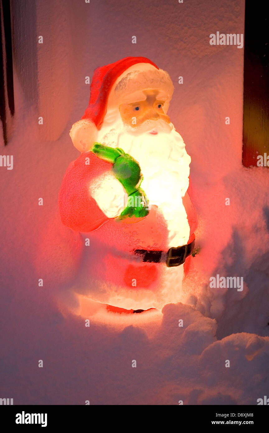 A Santa Claus as a lamp Stock Photo - Alamy