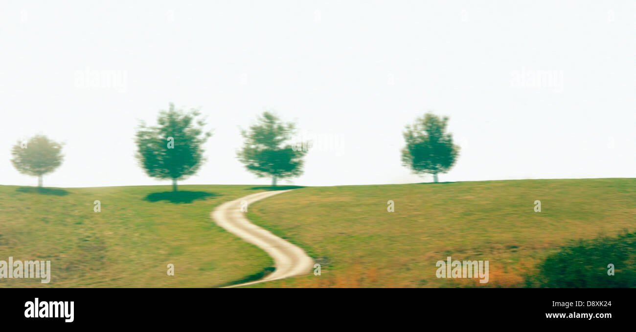 An Empty Road Stock Photo - Alamy