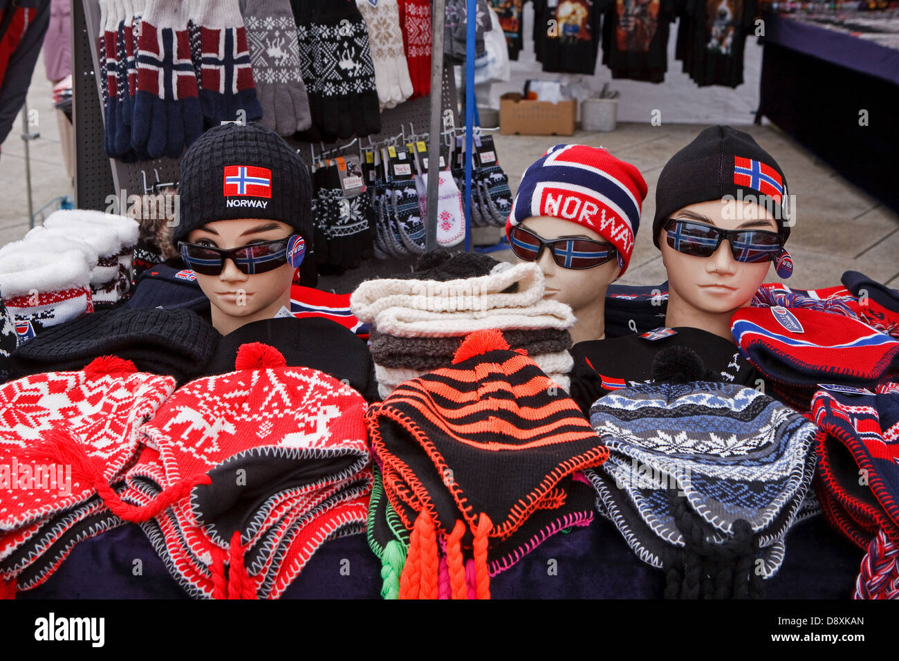 Souvenir stall in Stavenger in Norway Stock Photo - Alamy