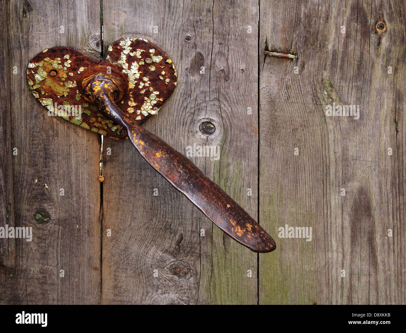vintage door handle Stock Photo - Alamy