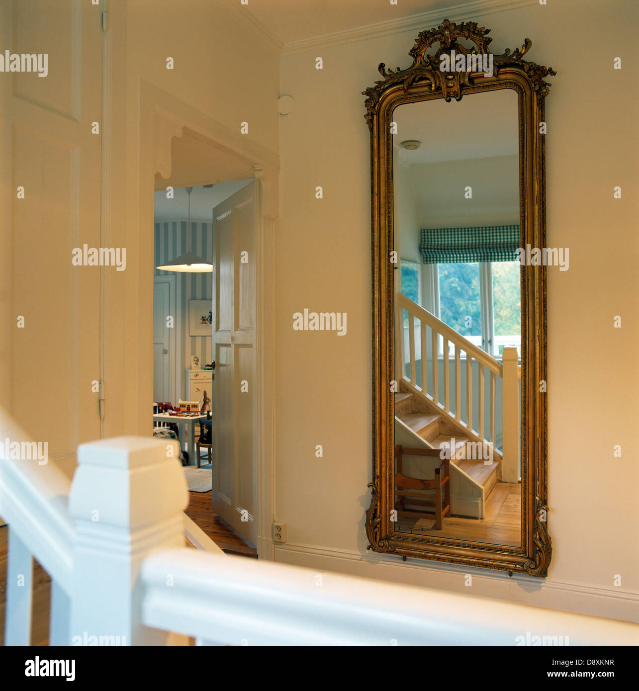 A Mirror in a Hall Stock Photo - Alamy