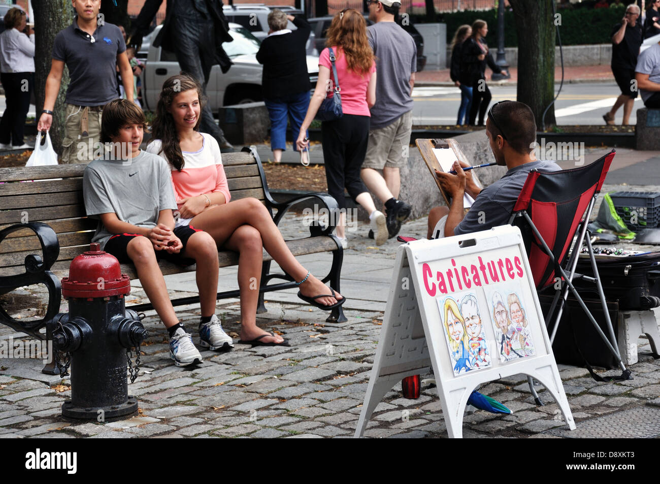 Street caricature artist hi-res stock photography and images - Alamy