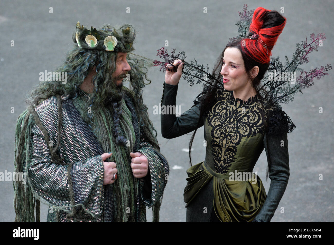 Saalfeld, Germany. 5th June 2013. Actor Ben Becker poses next to ...