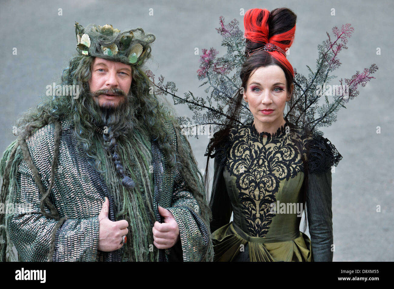 Saalfeld, Germany. 5th June 2013. Actor Ben Becker poses next to ...