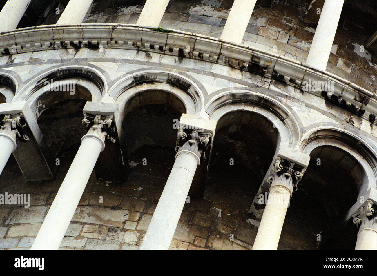 Leaning Tower of Pisa, close-up, Italy Stock Photo - Alamy