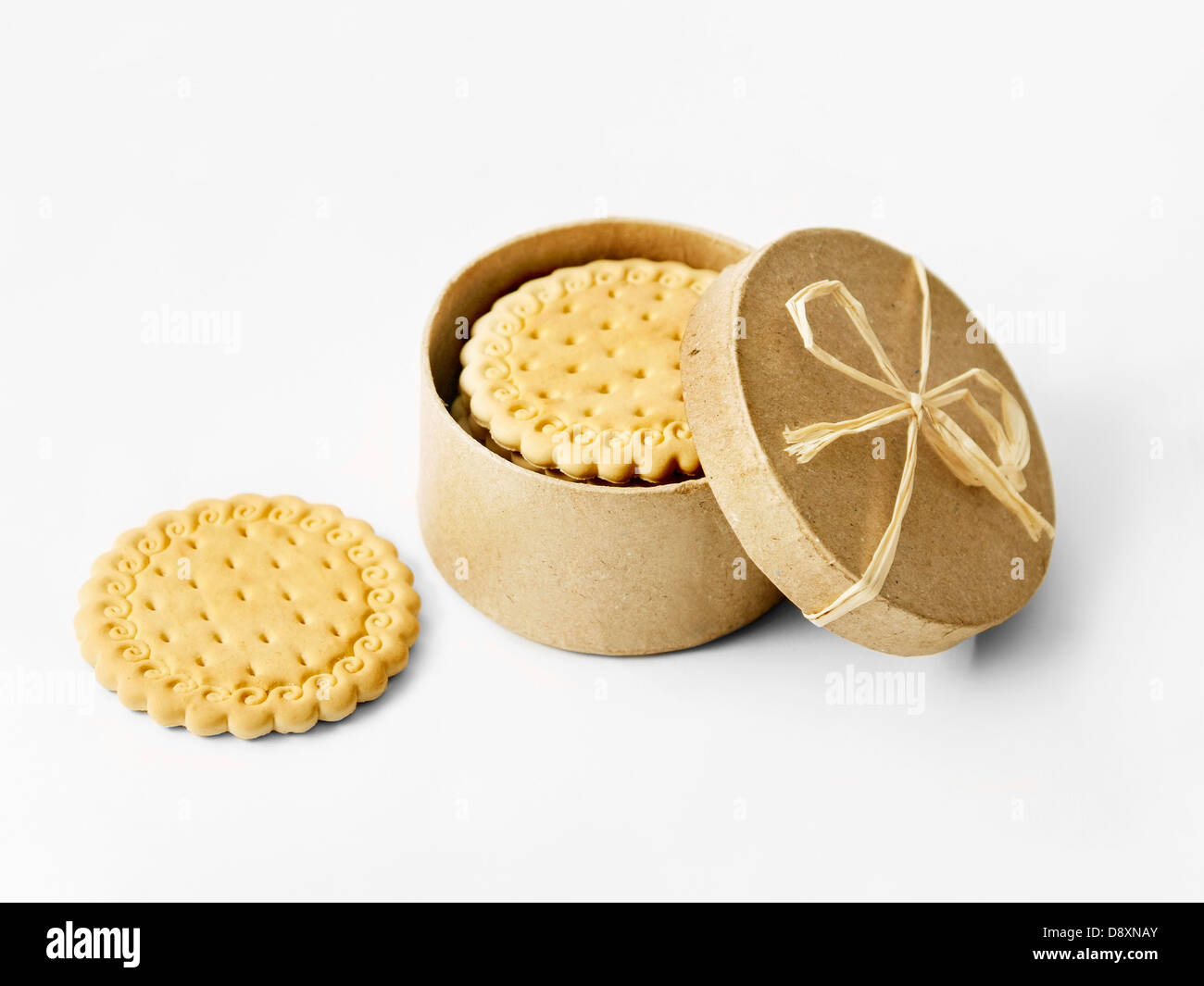 Cookies in a small paper box Stock Photo - Alamy