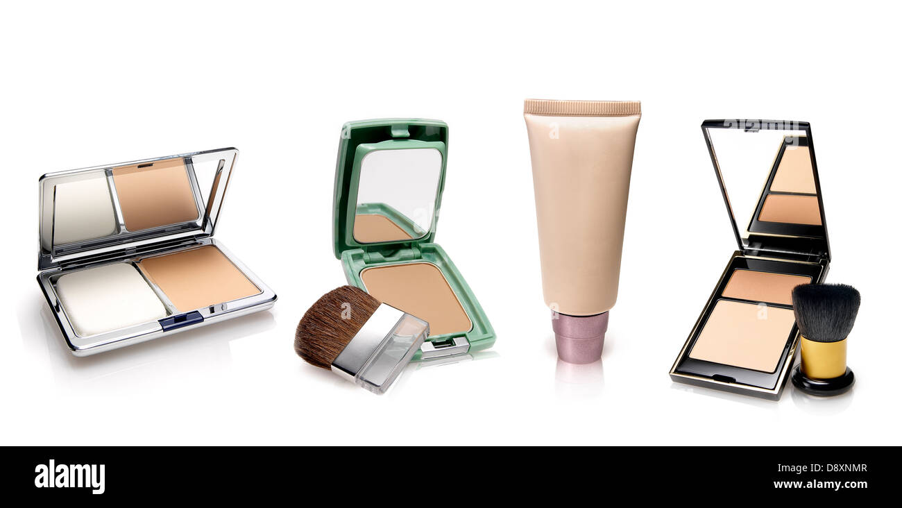 Different types of make-up generic containers Stock Photo - Alamy