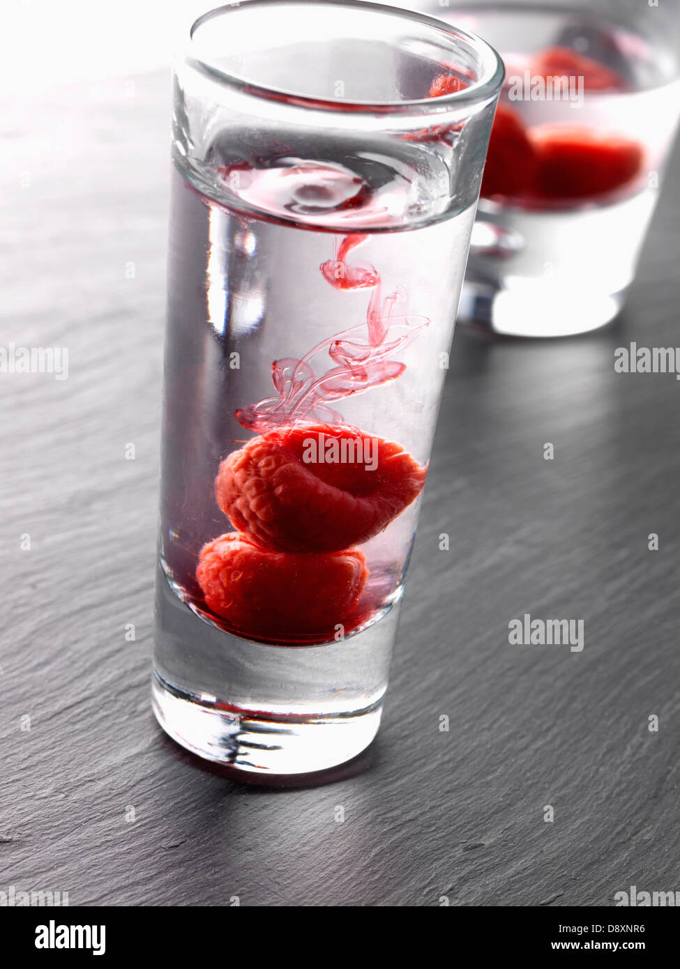 Perfect Framboisines and vodka cocktail Stock Photo - Alamy