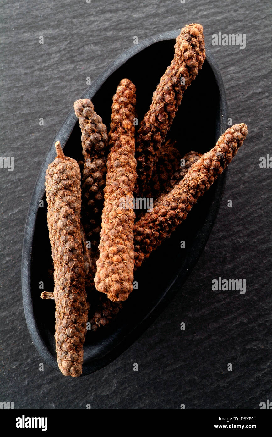 Long black pepper Stock Photo - Alamy