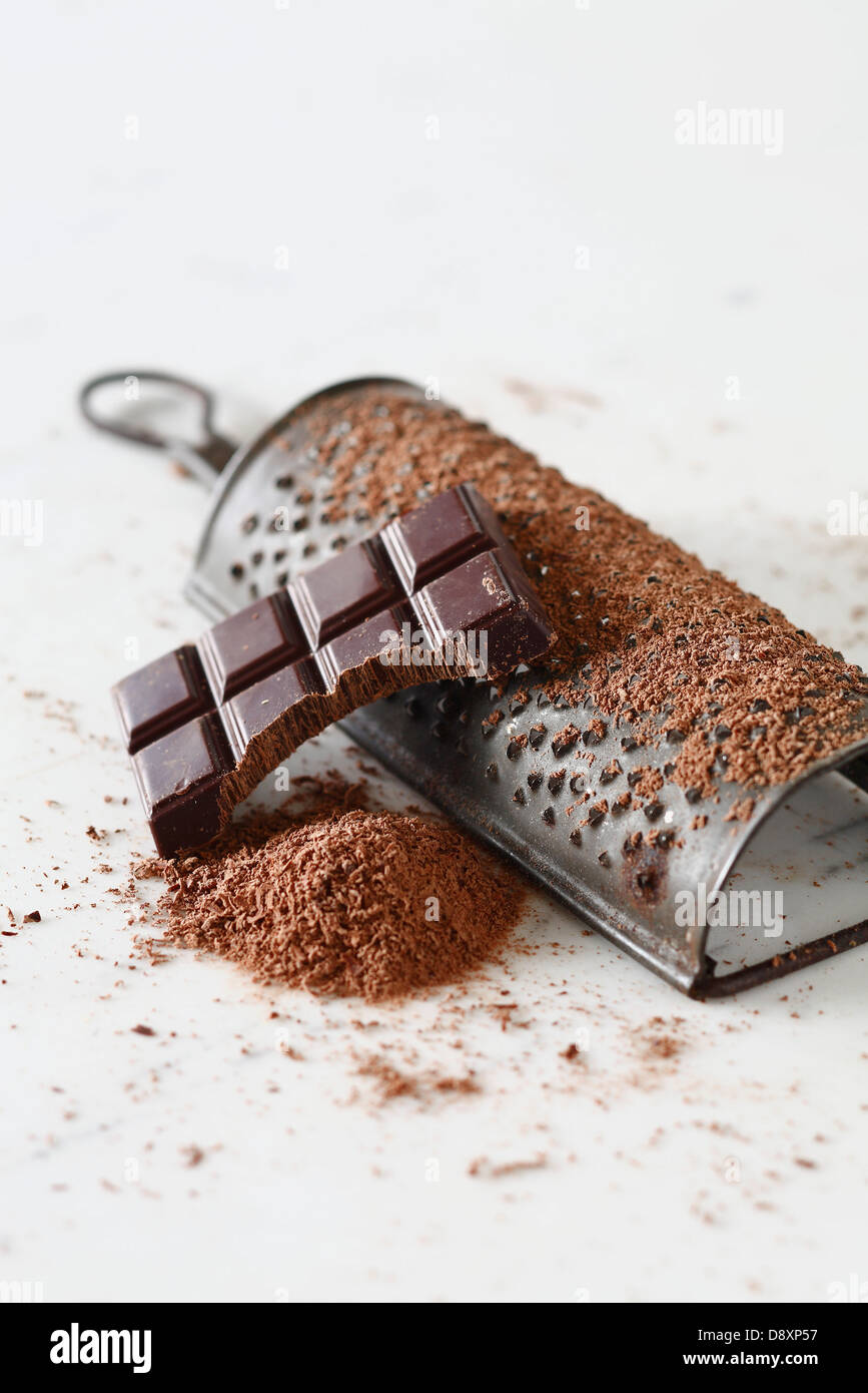 White chocolate grating hi-res stock photography and images - Alamy