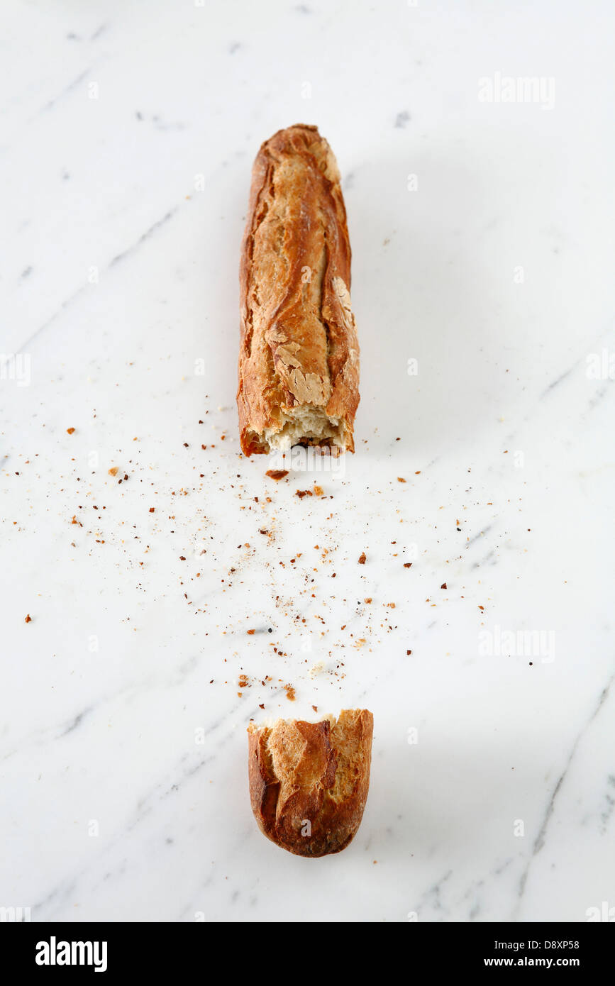 Broken baguette hi-res stock photography and images - Alamy