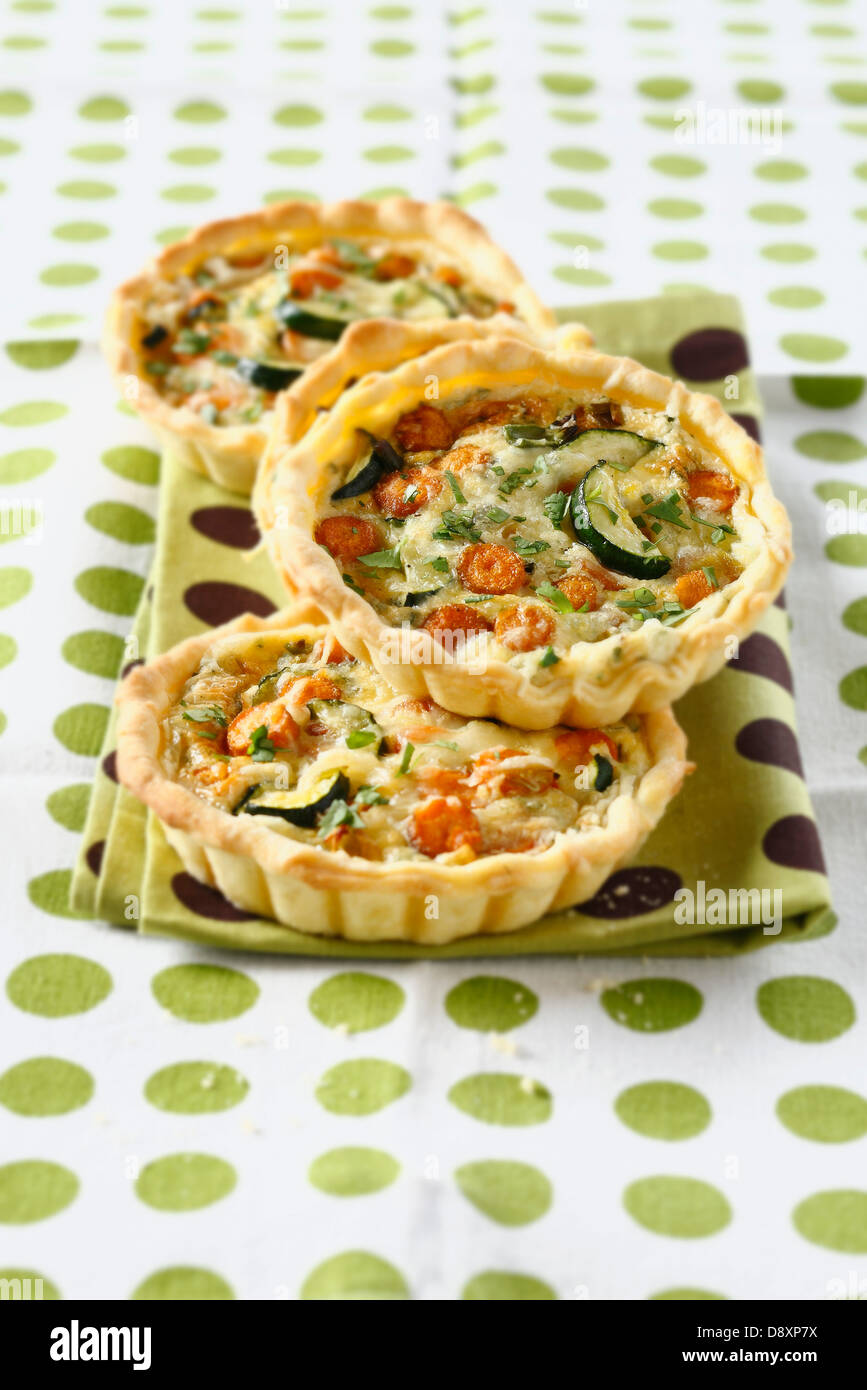Vegetable mini quiches Stock Photo - Alamy