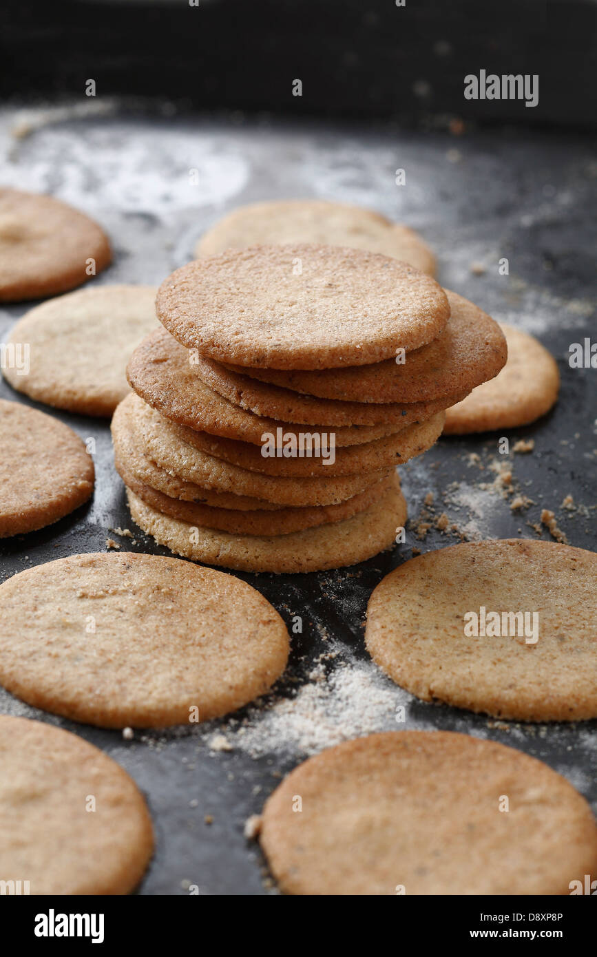 Vanilla-flavored shortbread cookies Stock Photo - Alamy