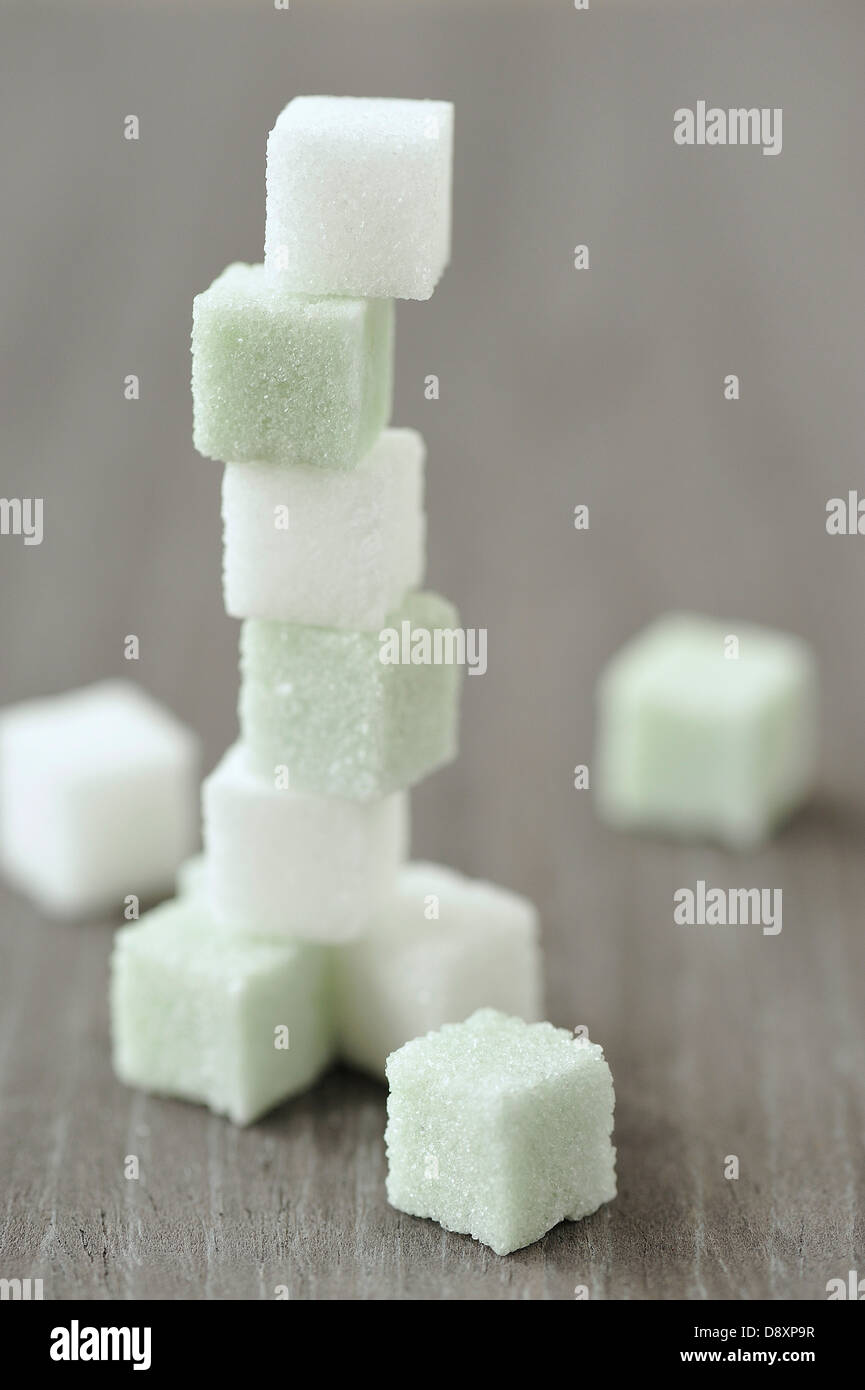 Pile of colored sugar lumps Stock Photo - Alamy