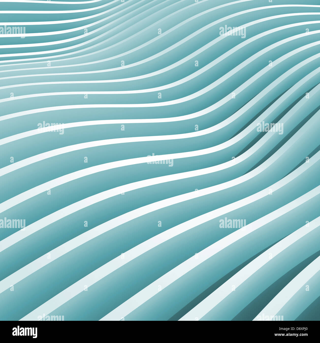 Abstract blue monochrome 3d wave background Stock Photo - Alamy