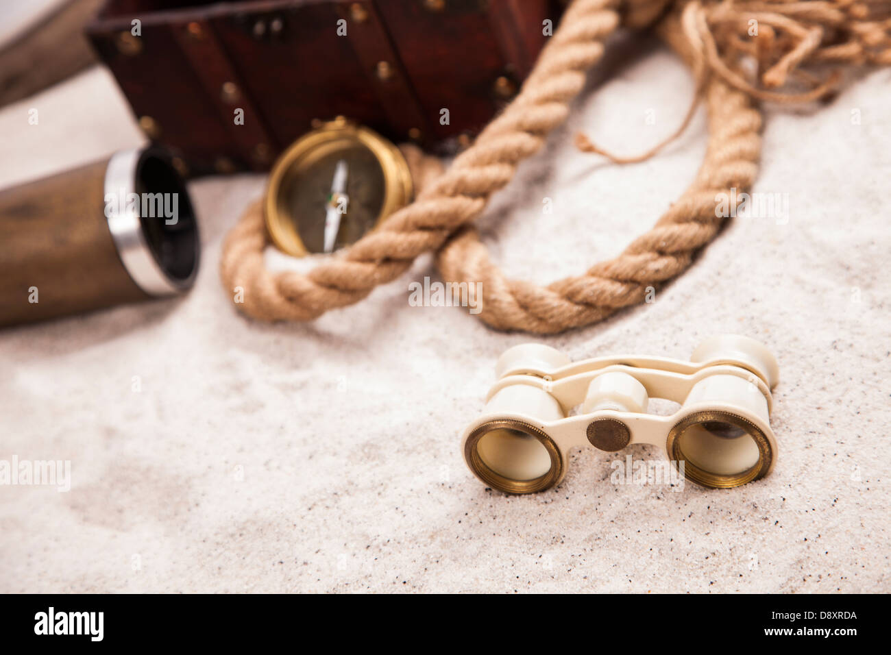 Treasures on the beach Stock Photo - Alamy