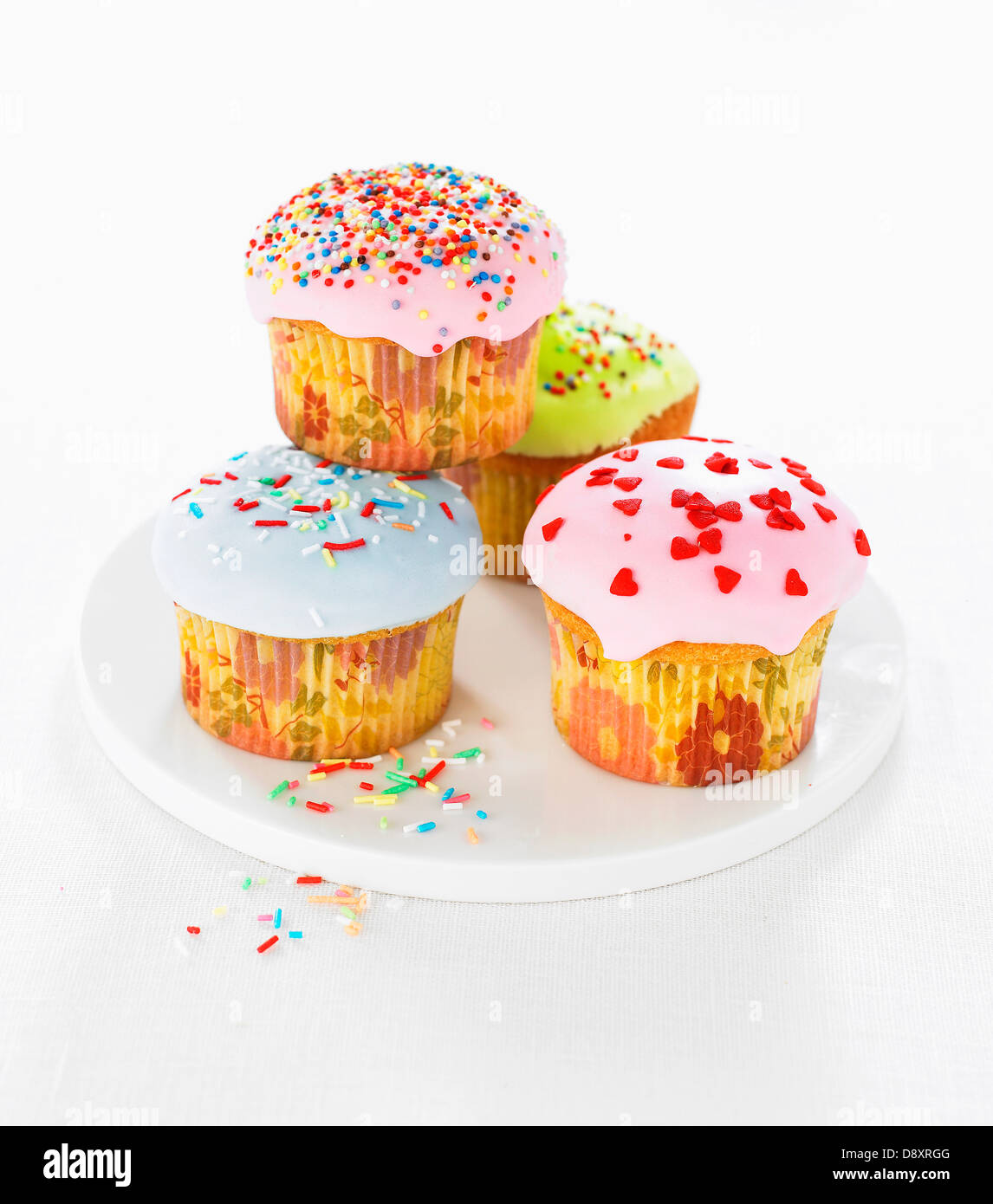 Composition with cupcakes Stock Photo - Alamy