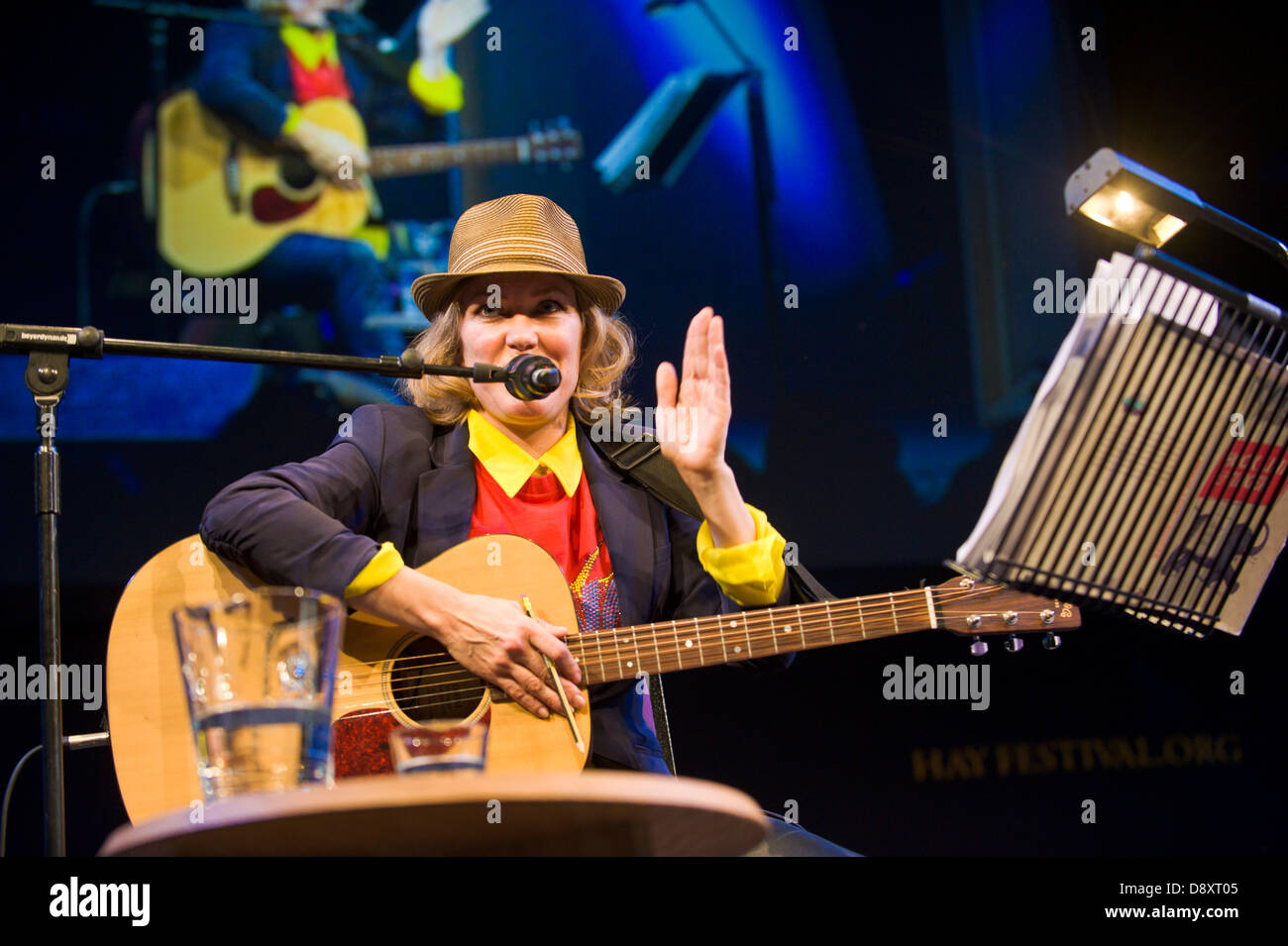 Cerys Matthews Welsh singer songwriter DJ & author performing on stage ...