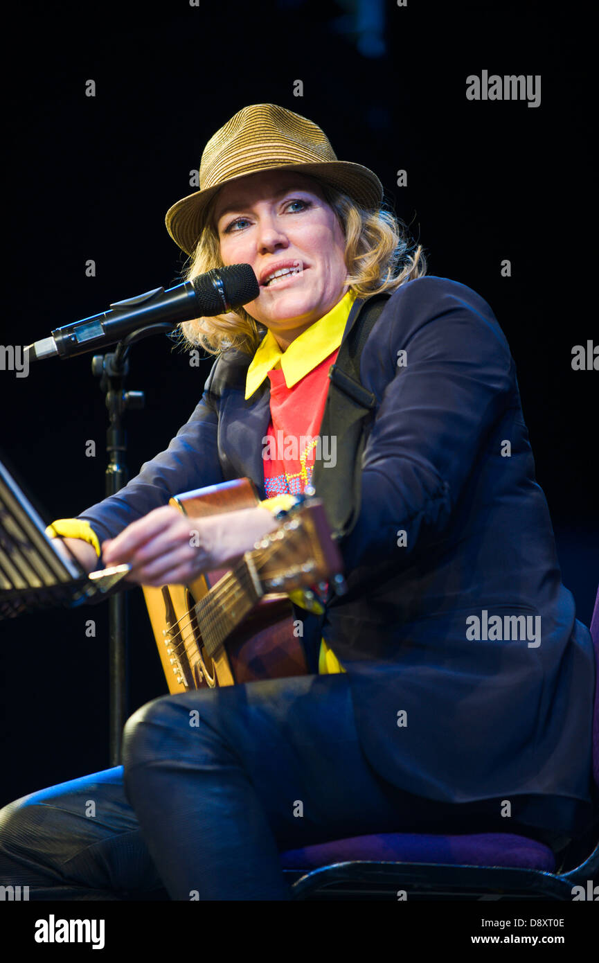 Cerys Matthews Welsh singer songwriter DJ & author performing on stage ...