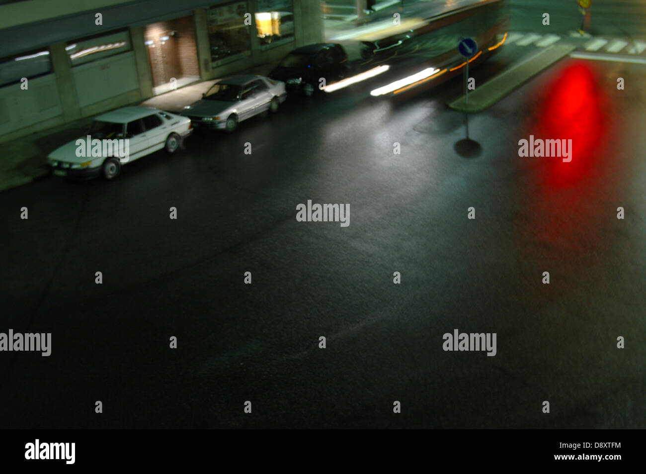 Cars in a street Stock Photo - Alamy