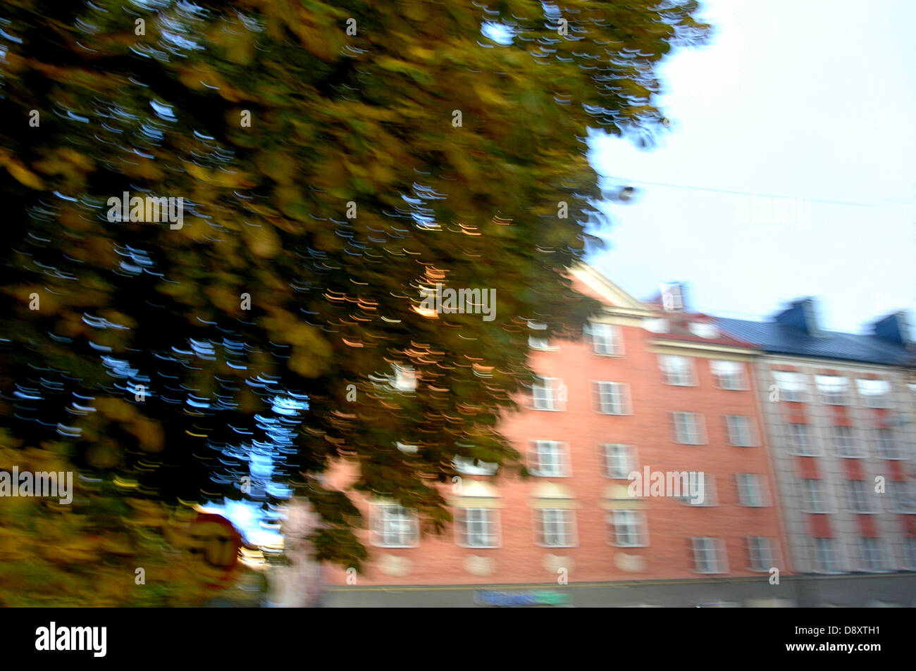 Building, blurred motion Stock Photo - Alamy