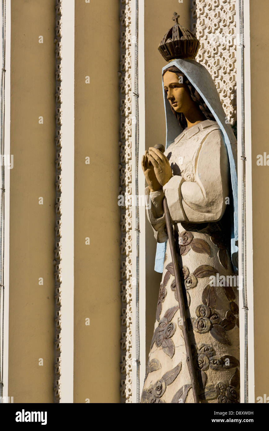 Maria Statue on a Church in Makati City in Manila, Philippines Stock ...