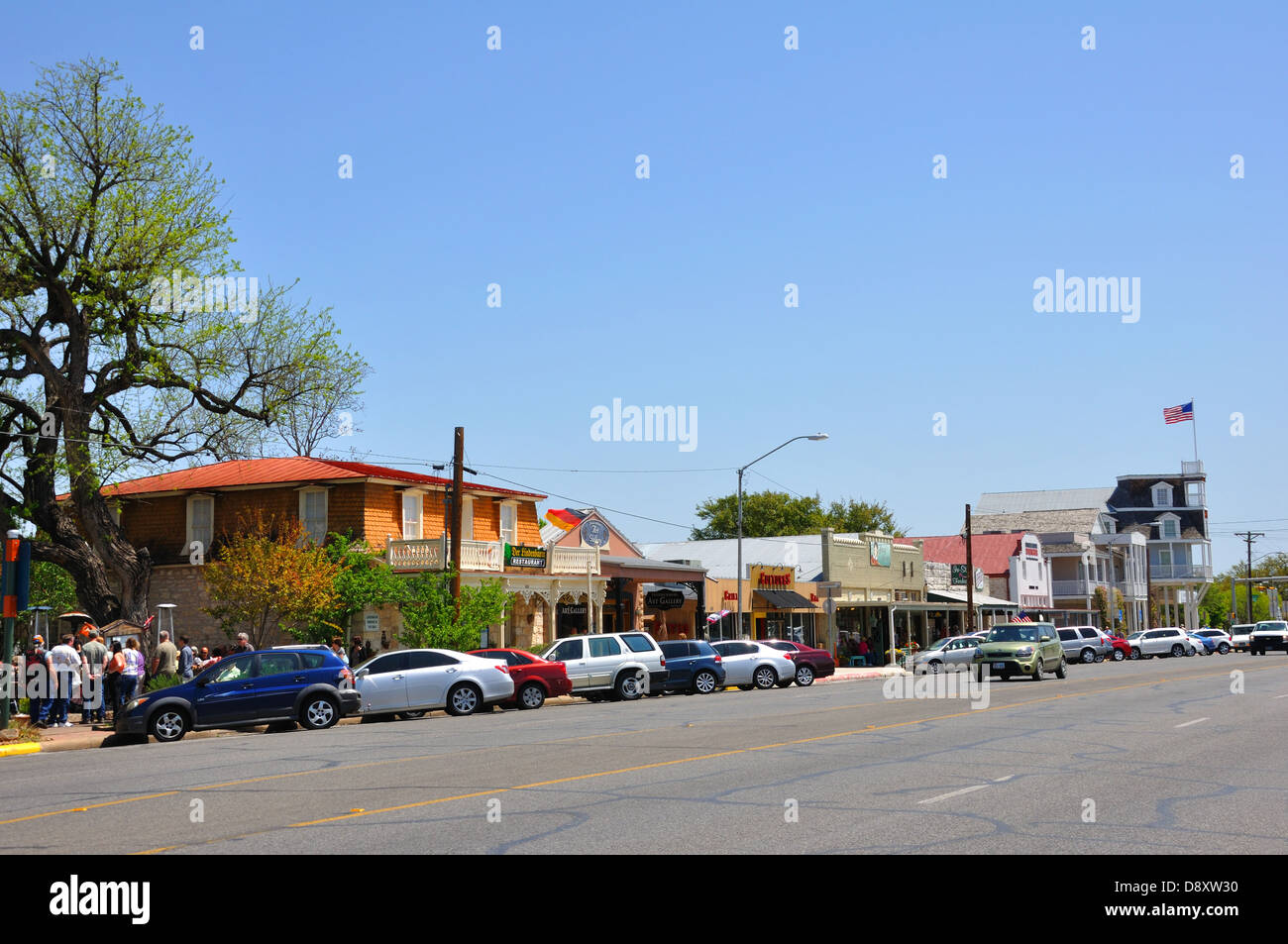 German town of Fredericksburg, Texas, USA Stock Photo - Alamy