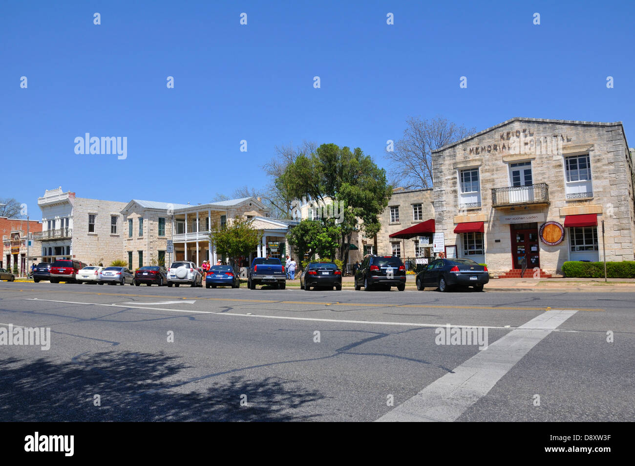German town of Fredericksburg, Texas, USA Stock Photo - Alamy