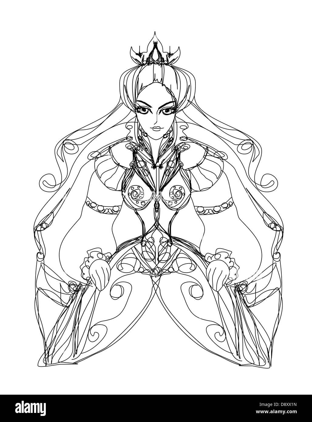 Throne sitting Black and White Stock Photos & Images - Alamy