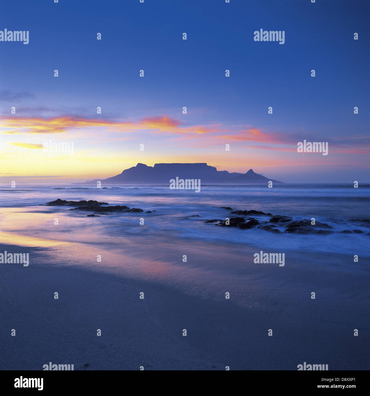 Table Mountain at sunrise, South Africa Stock Photo - Alamy