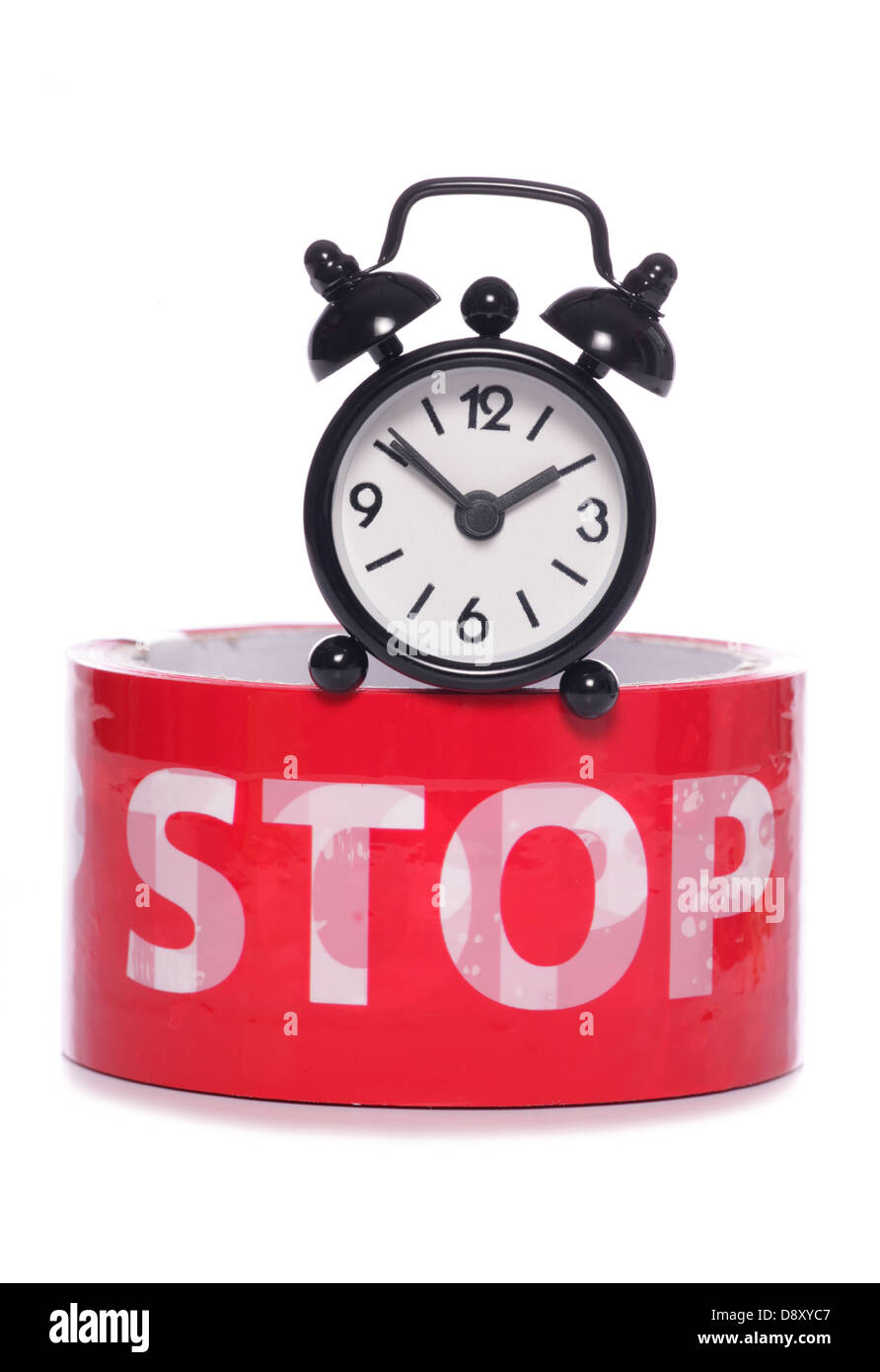 Stop the clock studio cutout Stock Photo - Alamy