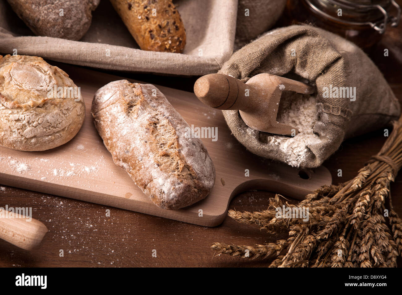 Bread in bakery Stock Photo - Alamy