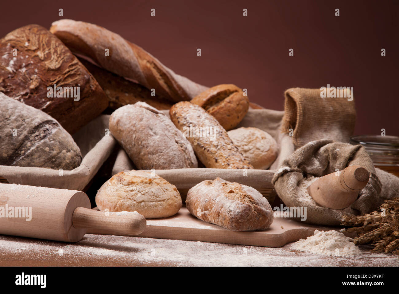 Bread in bakery Stock Photo - Alamy