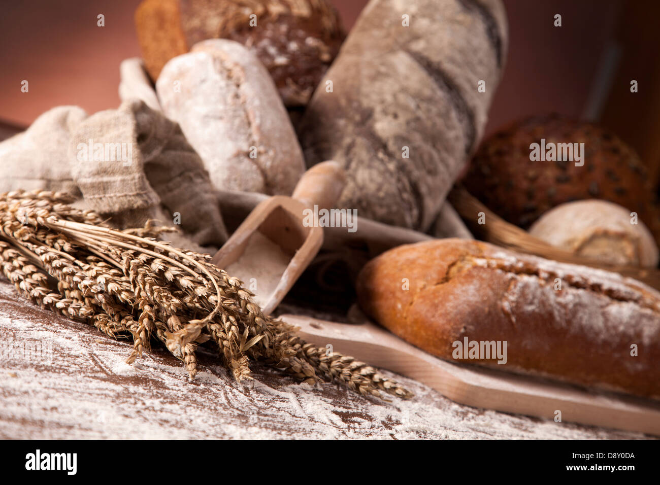 Bread in bakery Stock Photo - Alamy
