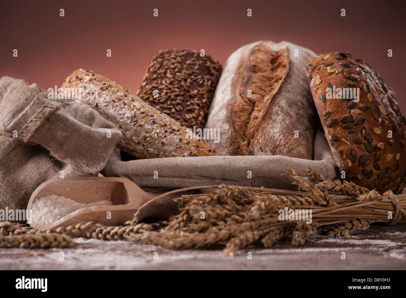 Bread in bakery Stock Photo - Alamy