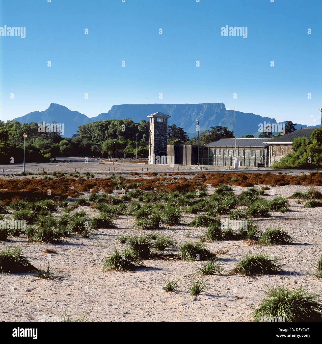 The Maximum Security Prison complex on Robben Island with Table ...