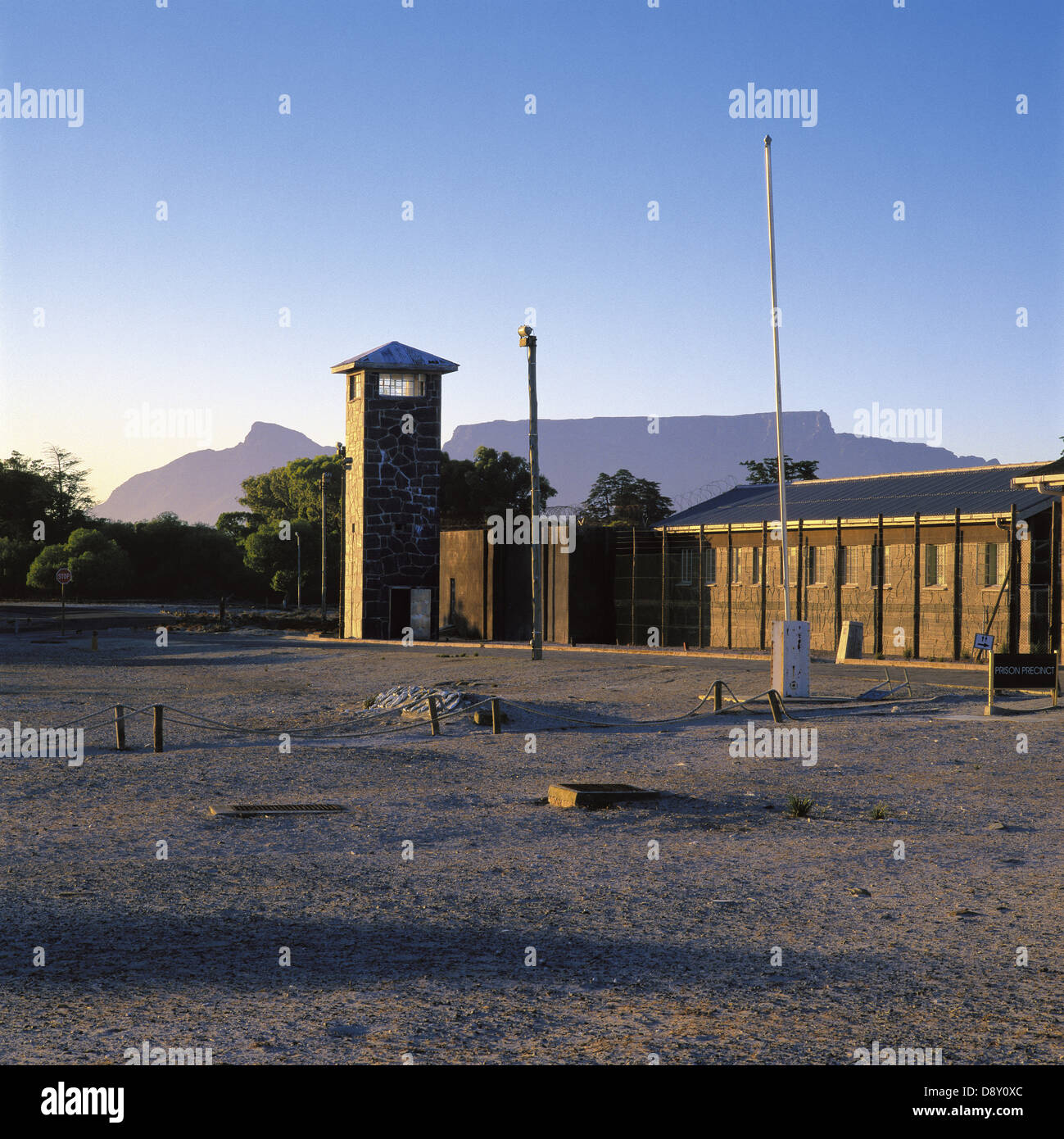 The Maximum Security Prison complex on Robben Island with Table ...