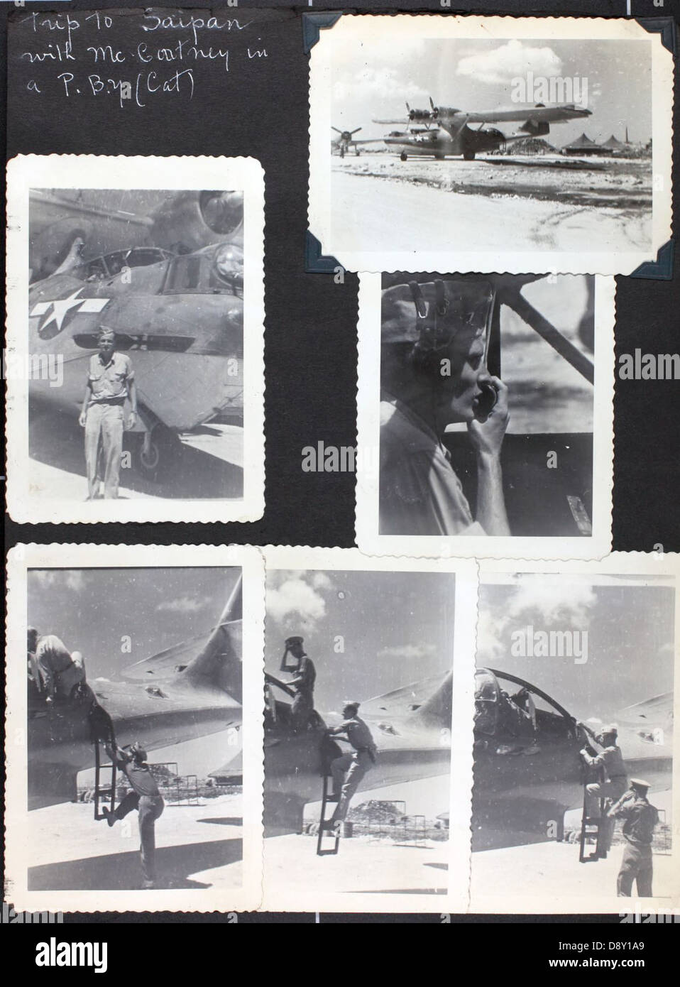 This image features a Consolidated PB4Y-2 Privateer from the VP102 ...