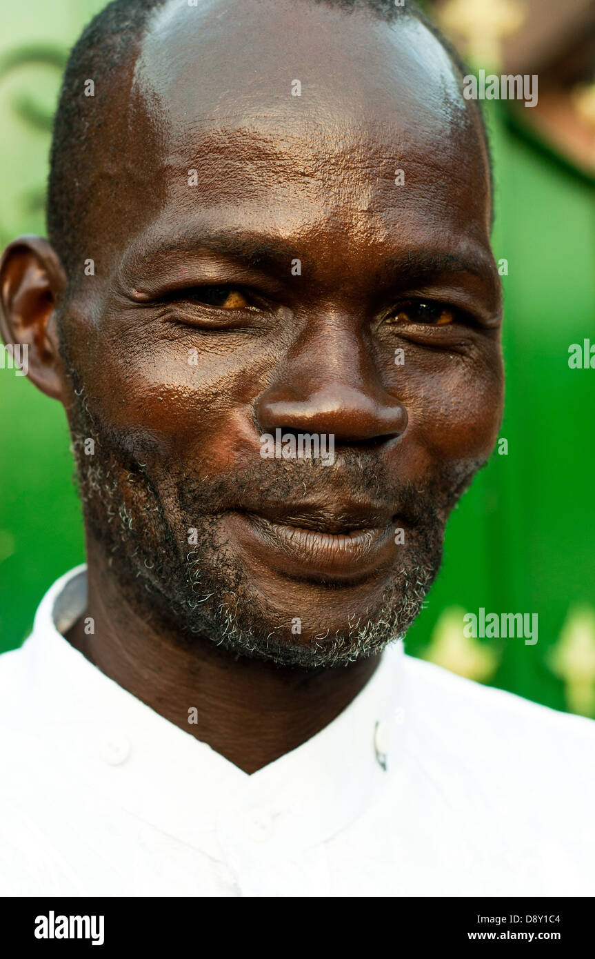 elderly man near circle, accra, ghana, africa Stock Photo - Alamy