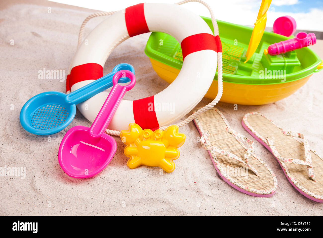 Treasures on the beach Stock Photo - Alamy