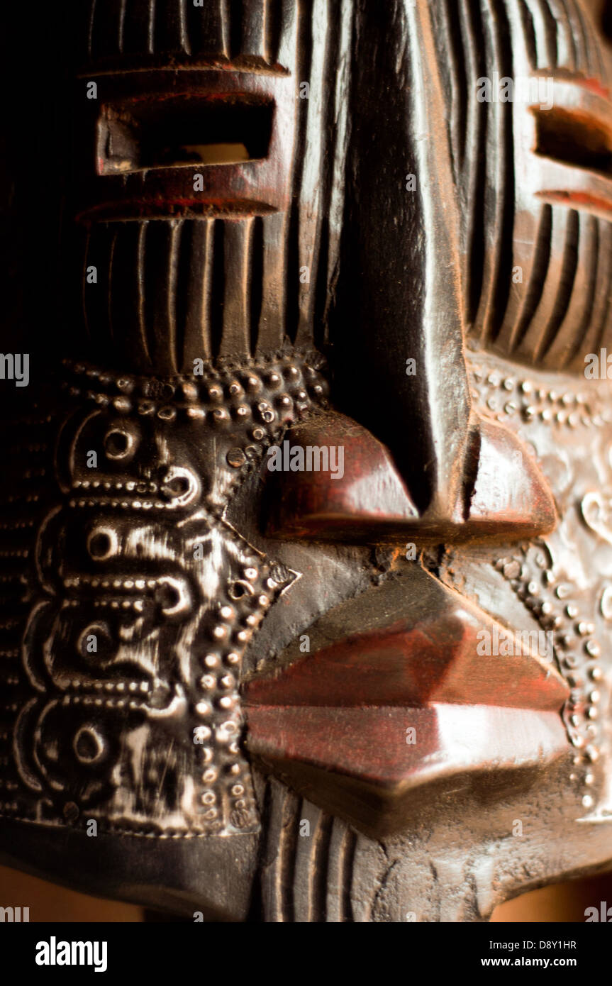 African mask masks wooden carving hi-res stock photography and images ...