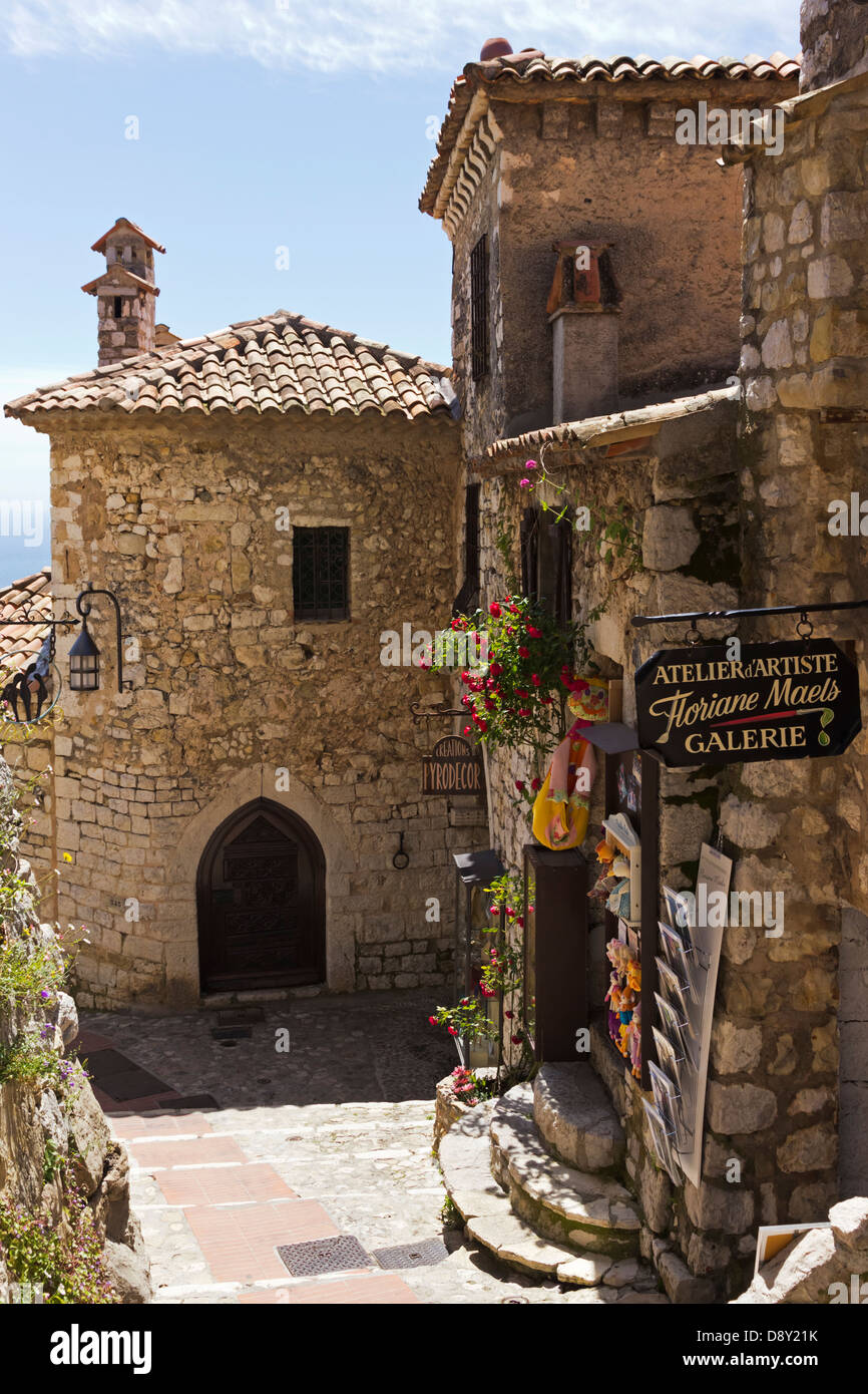 Eze Medieval Village Provence France Stock Photo - Alamy
