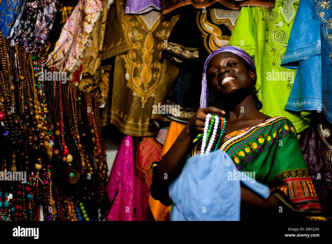 craft stall, centre for national culture or arts centre, accra, ghana ...