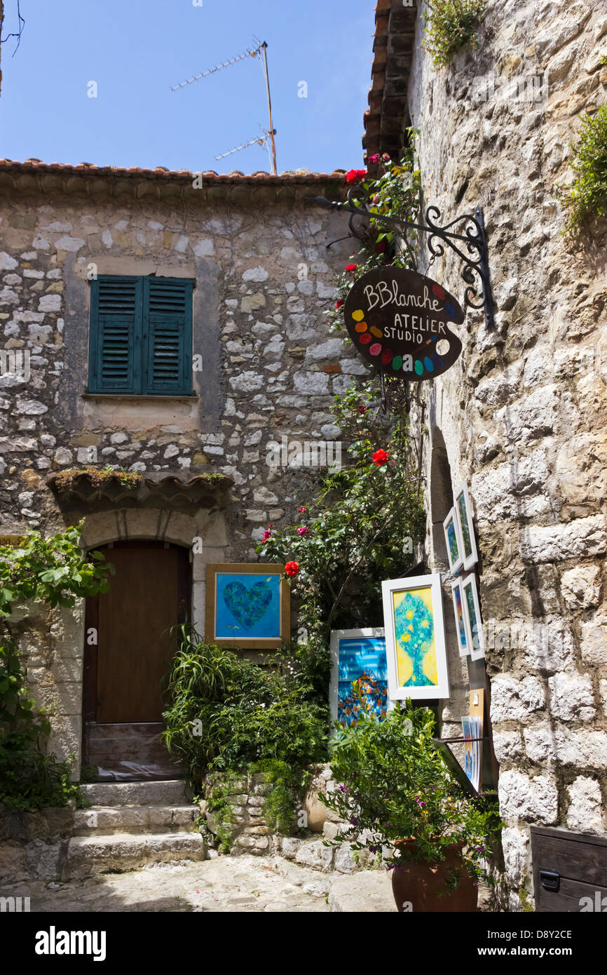 Eze Medieval Village Provence France Stock Photo - Alamy