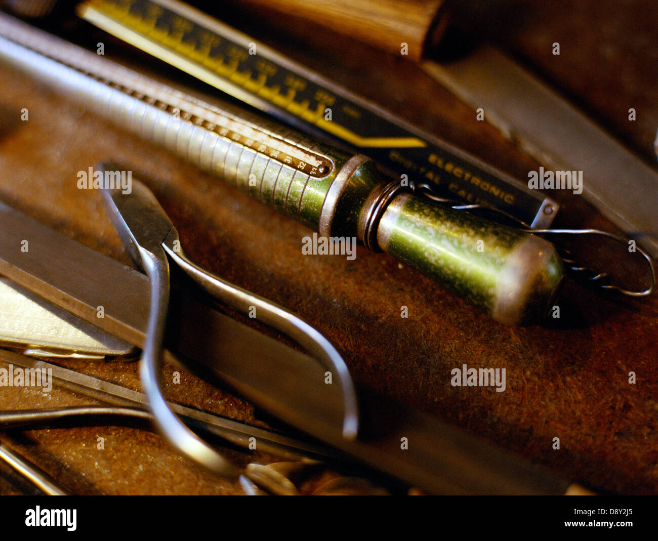 Tools that are used by a goldsmith Stock Photo - Alamy