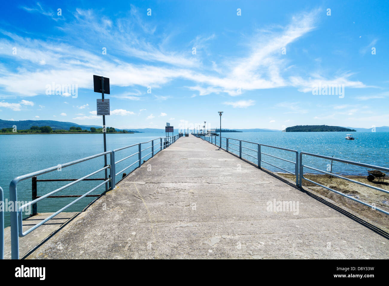 The road to the blue Stock Photo - Alamy