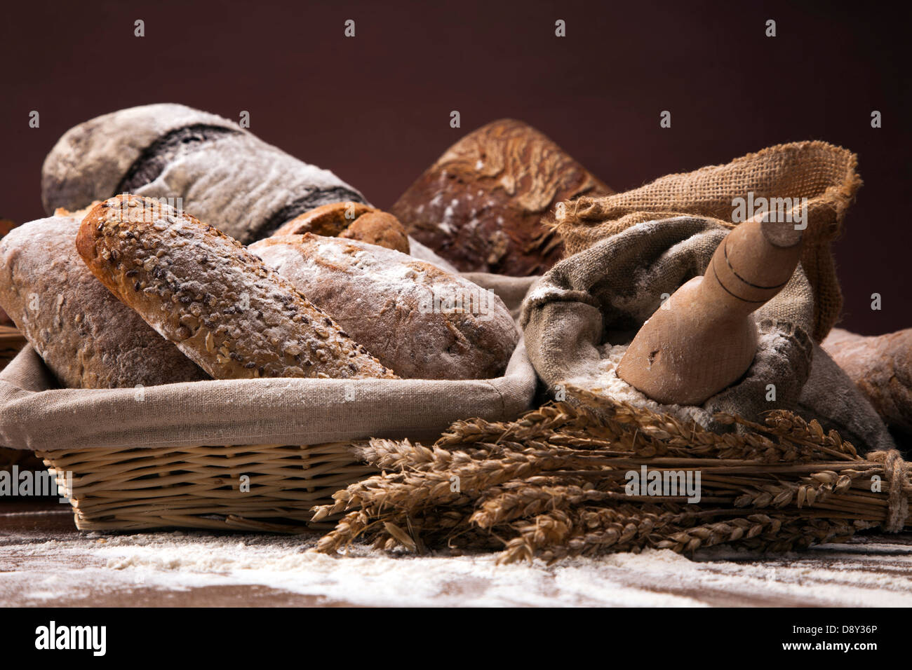 Bread in bakery Stock Photo - Alamy