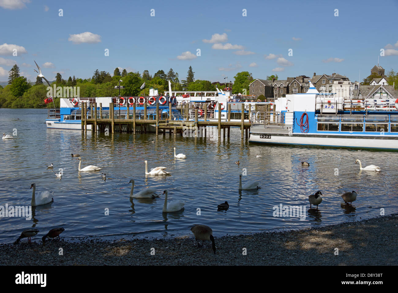Bowness-on Windermere, Lake District National Park, Cumbria, England ...