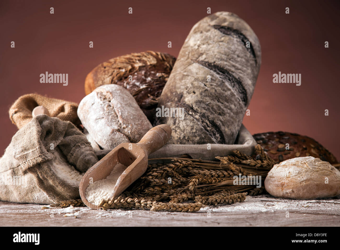 Bread in bakery Stock Photo - Alamy