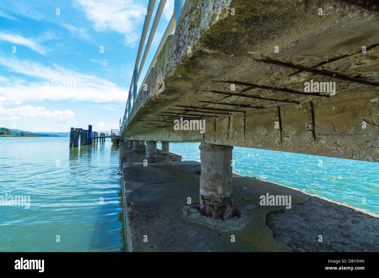 Details of the Pier Stock Photo - Alamy